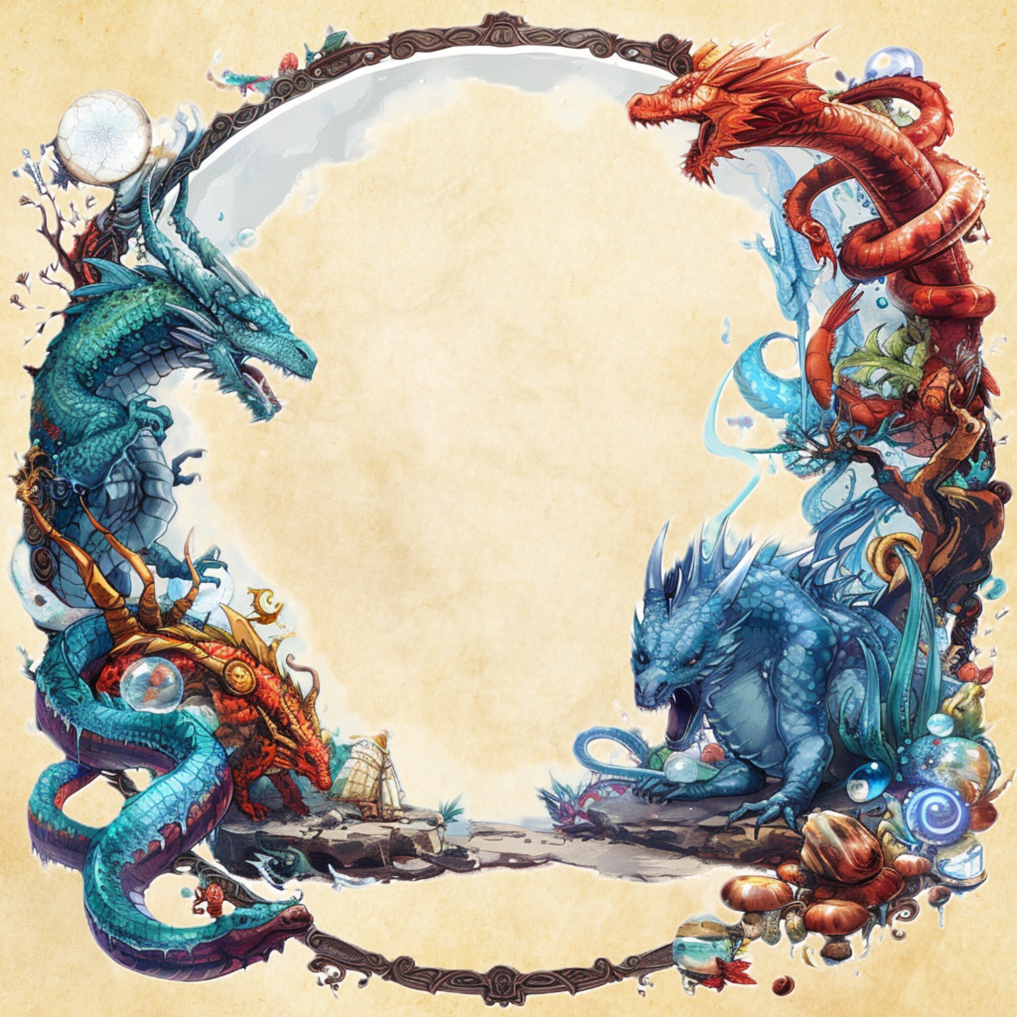 350 Rare Dnd Token Borders Bundle Transparent PNG Frames for Any RPG ...