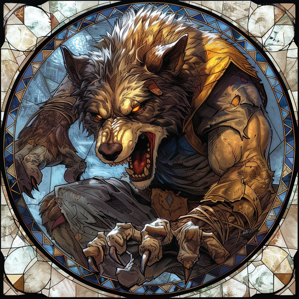 100 D&D Monster Art Pack in Stained Glass Style Digital Download PNG - Etsy