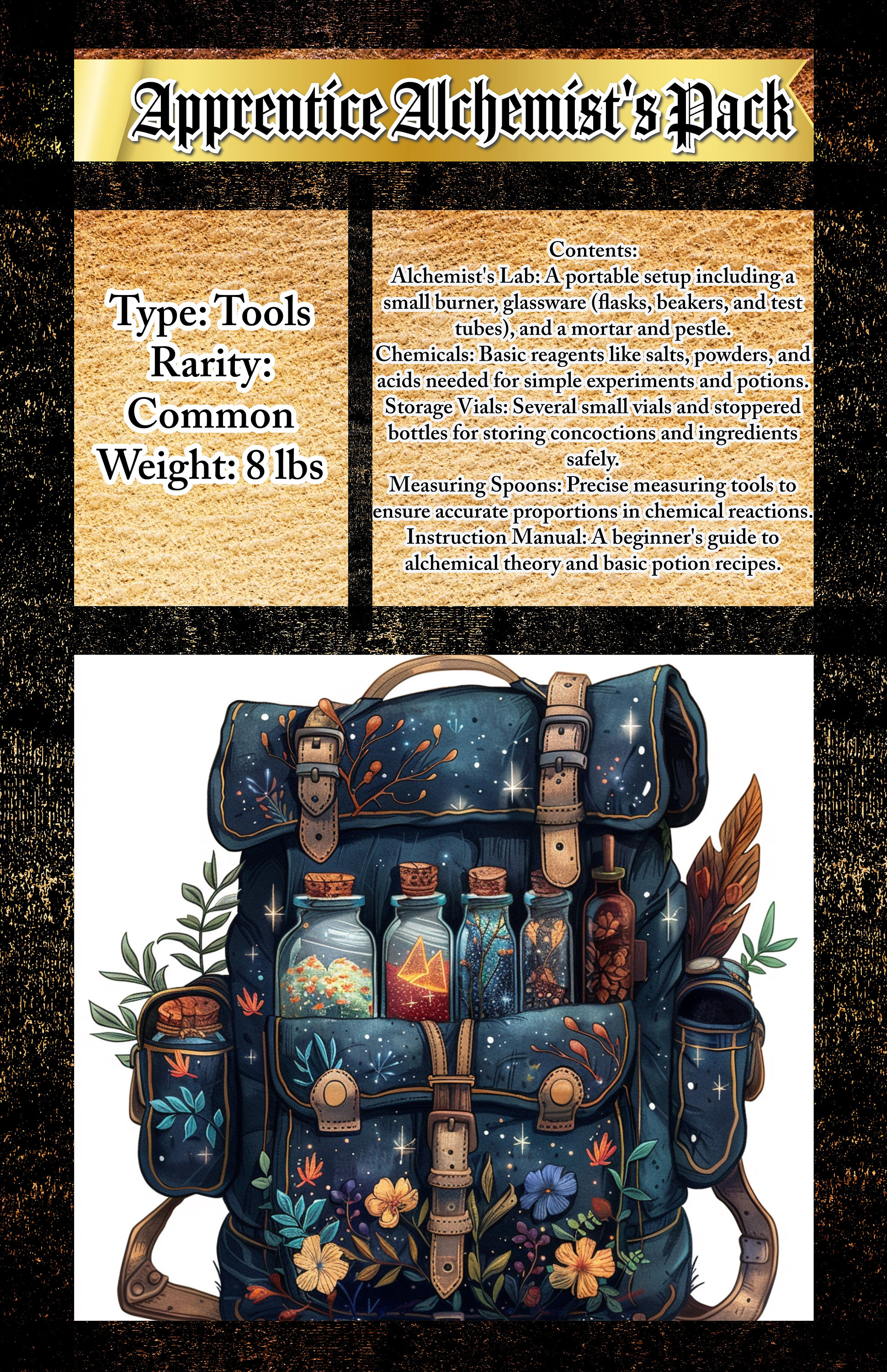 Level 1 Dnd Card Pack 23 Essential Equipment Item Cards Bonus Mystery ...