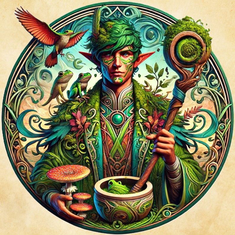 100 Digital Tokens of Elves, Ents, and Druids for D&D - Enchanted ...