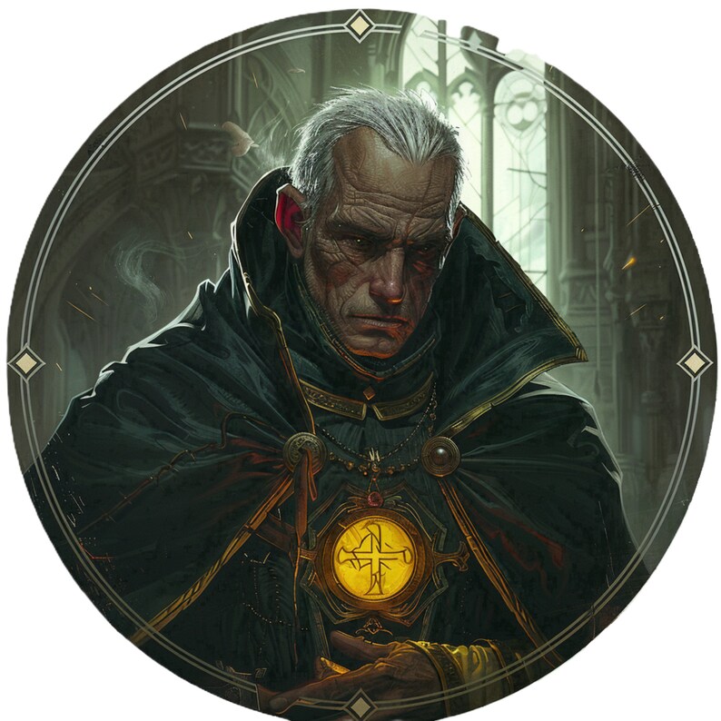 The Dread Clergy - 50 Digital Dark Priest Tokens for D&D - Dark Fantasy ...