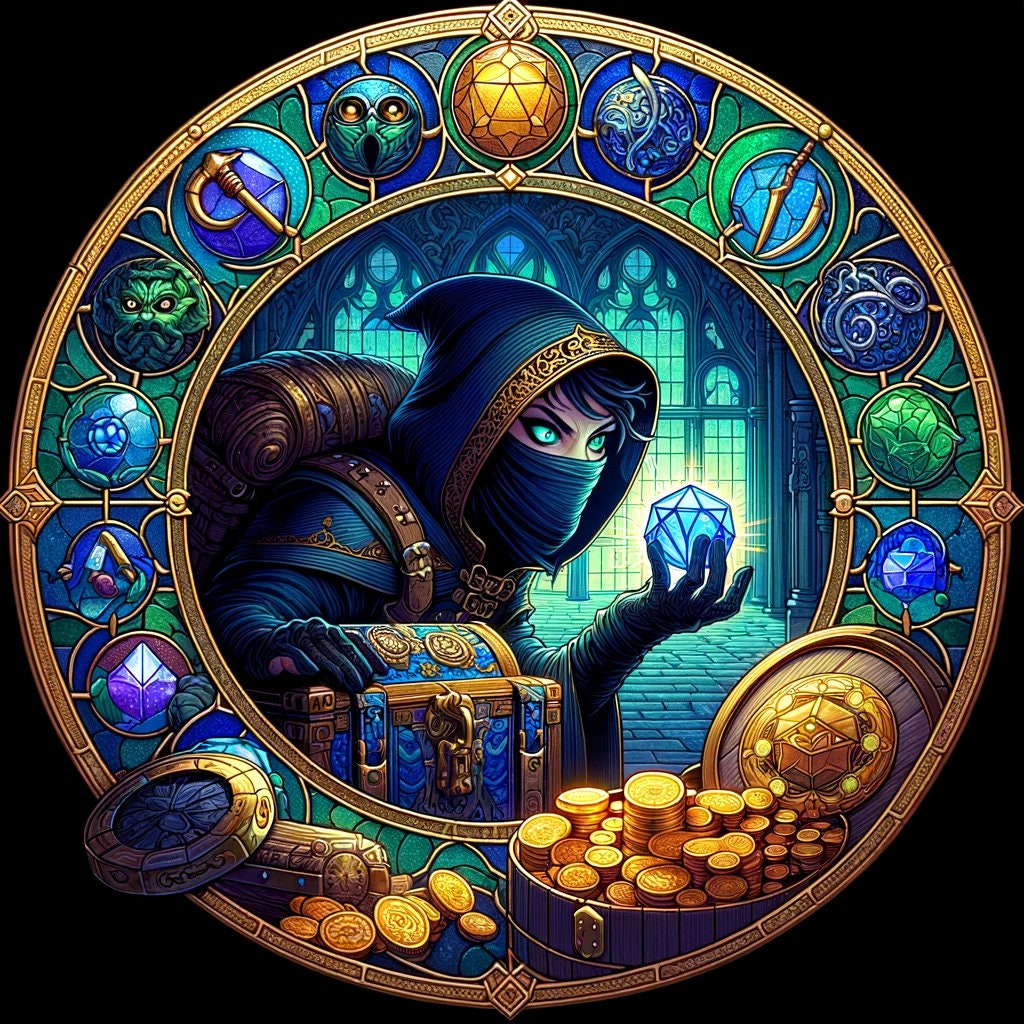 Ultimate Dnd Character Picture Set - 100 Unique Stained Glass Art Style ...