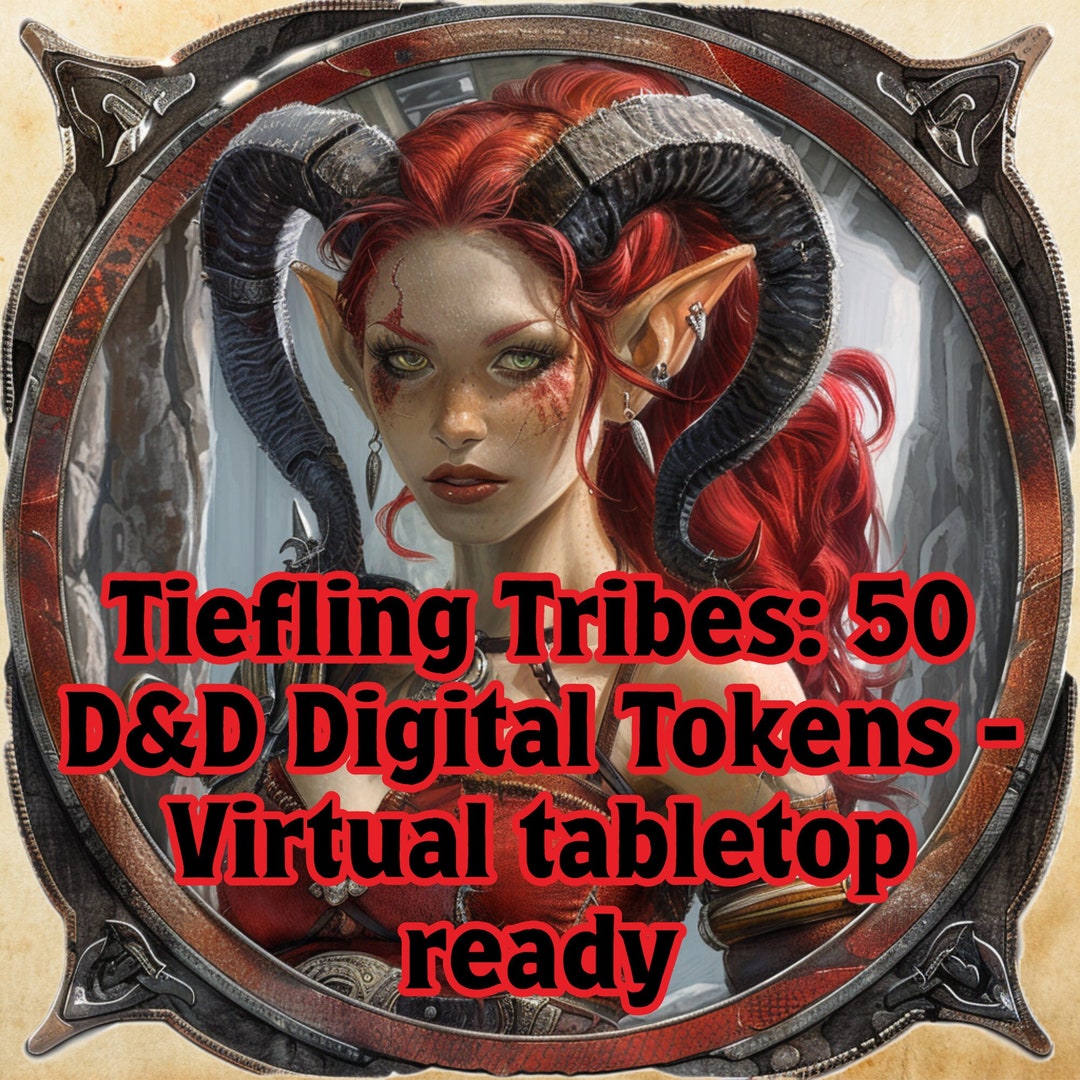 Tiefling Tribes - 50 D&D Digital Tokens - Vibrant Fantasy Art Style ...