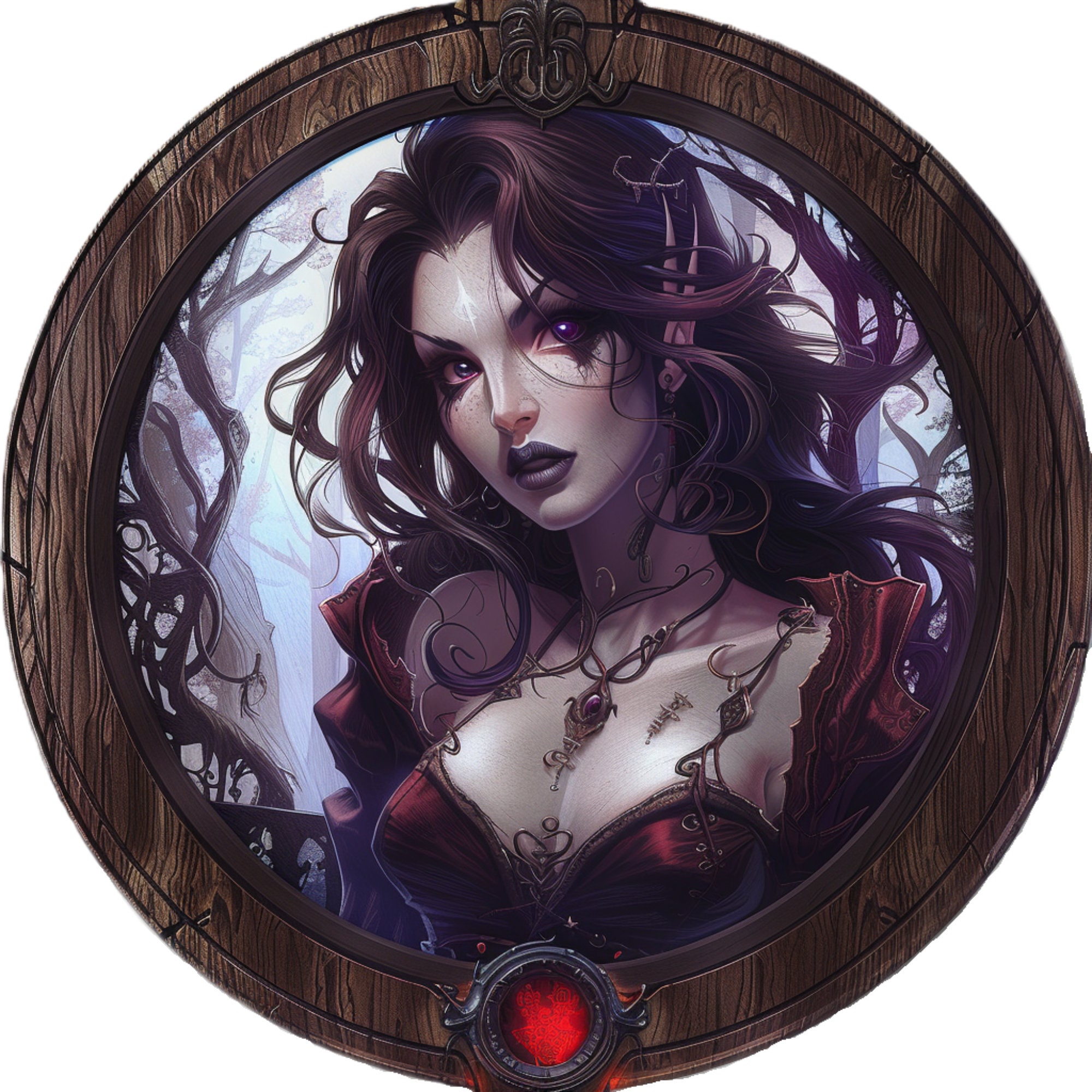 Dark Temptresses 50 Female Vampire and Succubus Tokens for D&D Fantasy Art Pngs DM Tools, Player ...