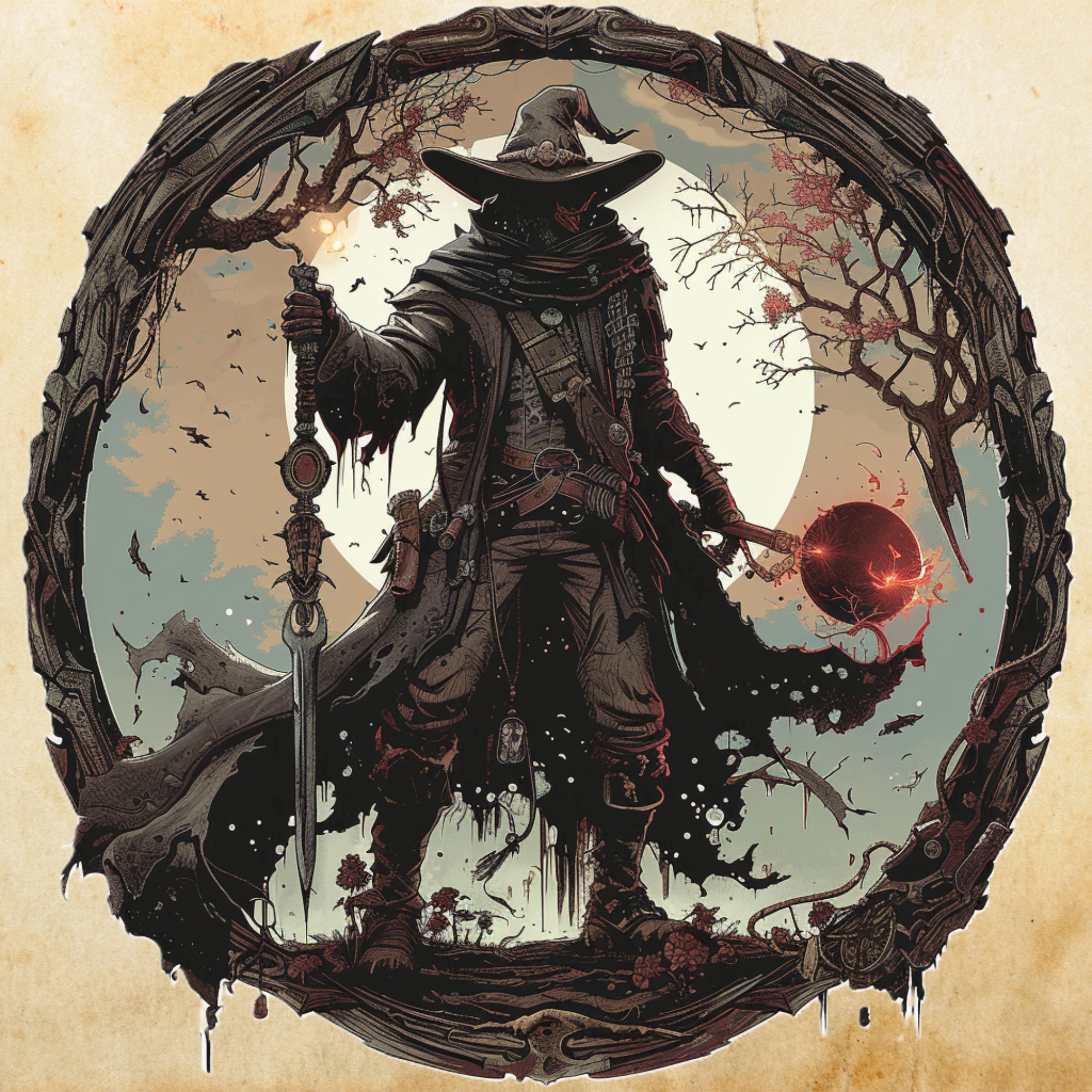 Blood Moon Hunters: 50 Digital Vampire and Witch Hunter Tokens for D&D ...