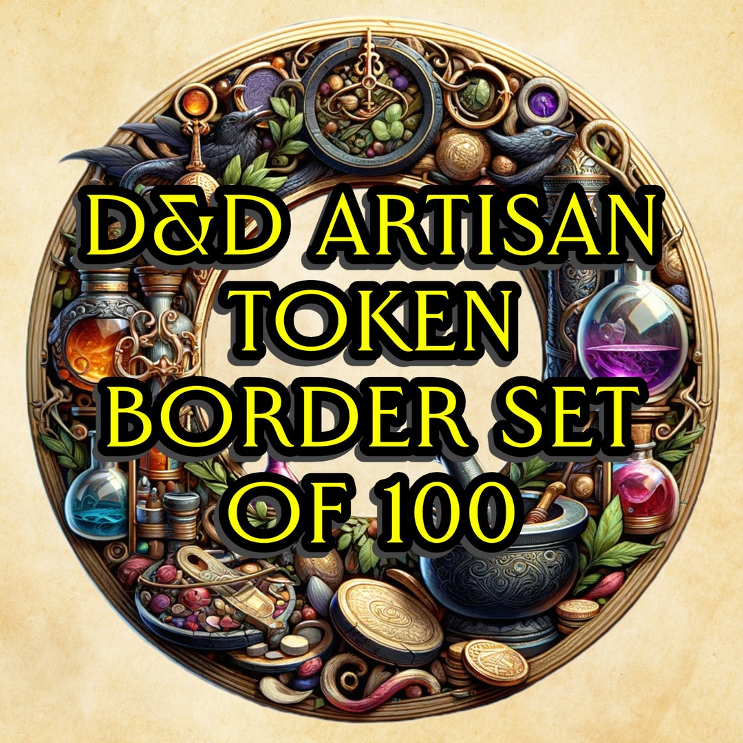 100 Dnd Artisan Token Borders - Skilled Trade Token Frames for Dungeons ...
