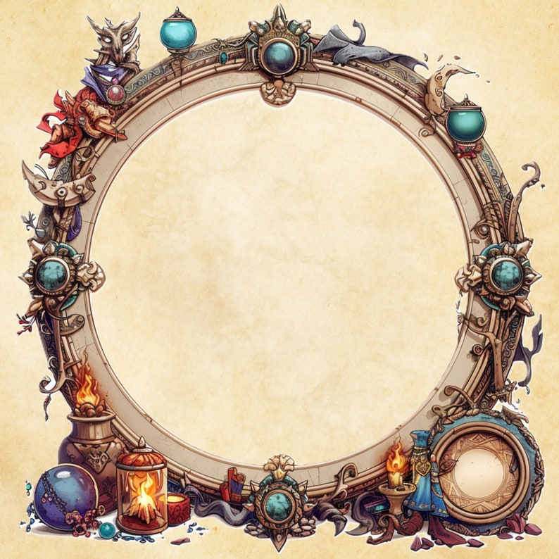 350 Rare Dnd Token Borders Bundle - Transparent PNG Frames for Any RPG ...