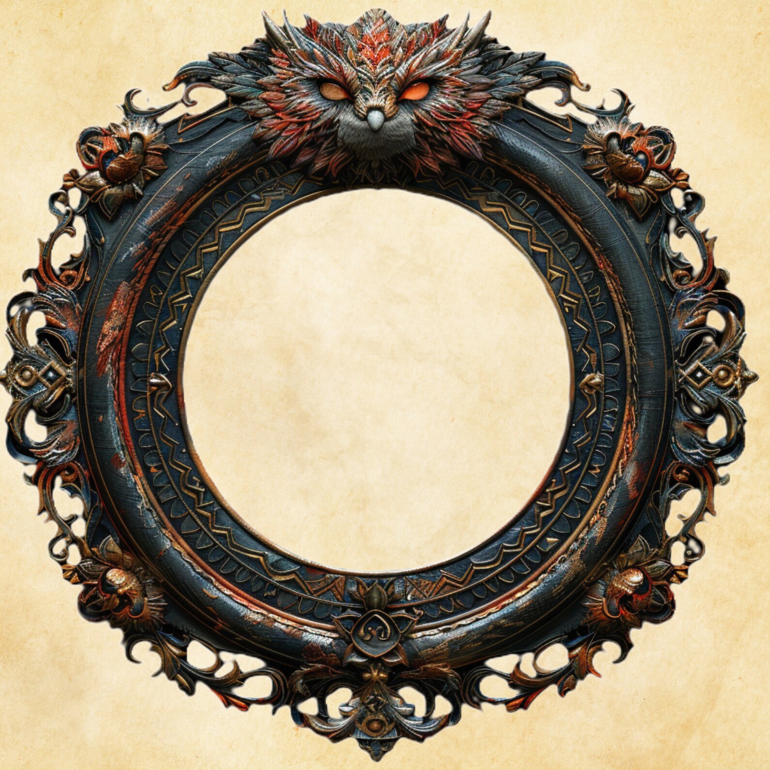 Druid & Ranger Token Borders - 200 Unique PNG Frames (digital Download ...