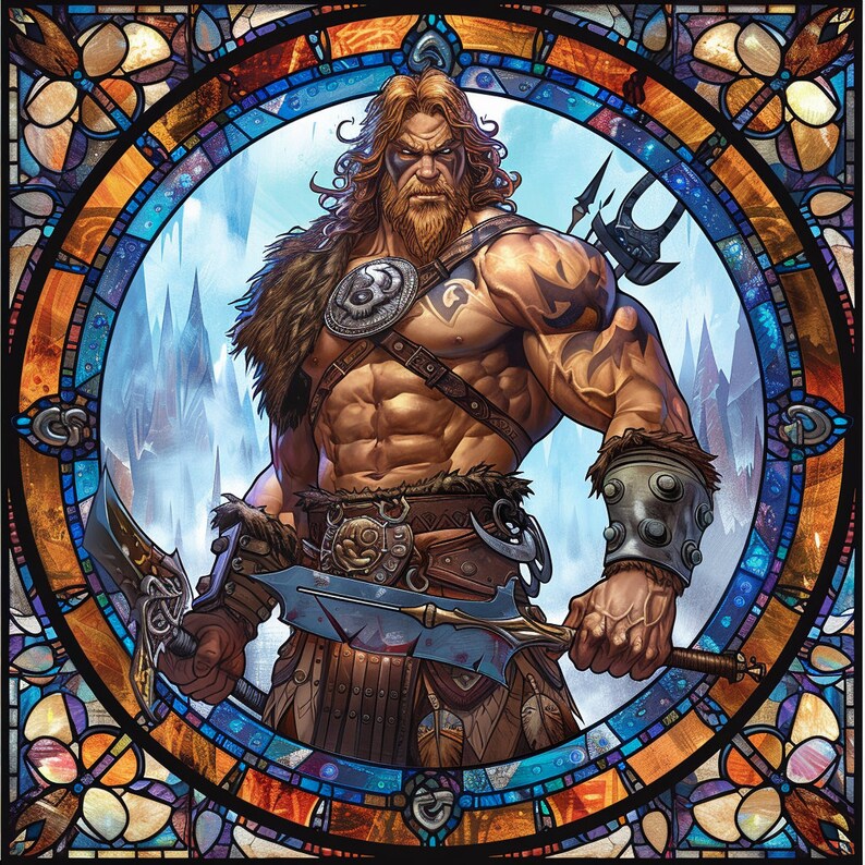 Ultimate Dnd Character Picture Set - 100 Unique Stained Glass Art Style ...