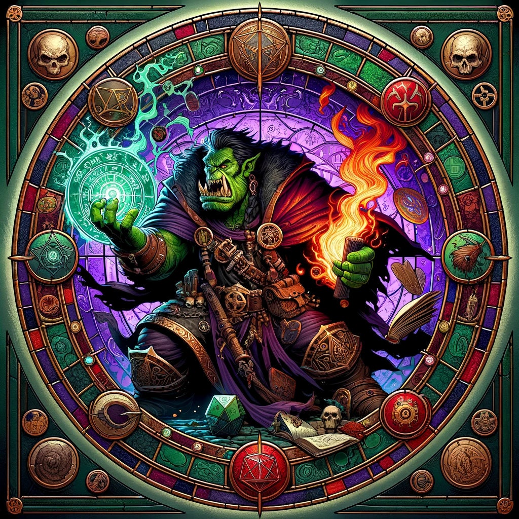 Ultimate Dnd Character Picture Set - 100 Unique Stained Glass Art Style ...