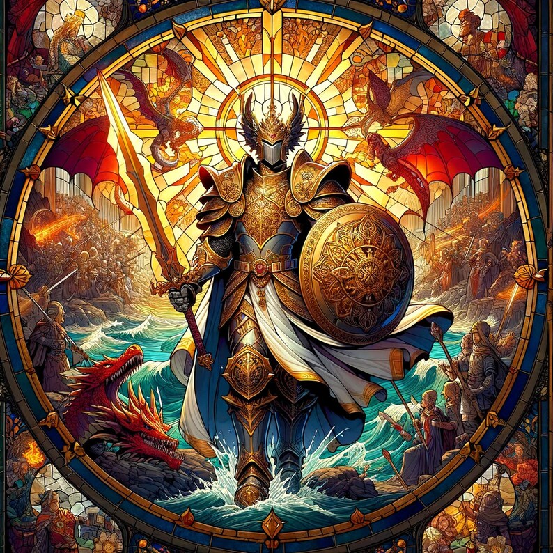 Ultimate Dnd Character Picture Set - 100 Unique Stained Glass Art Style ...