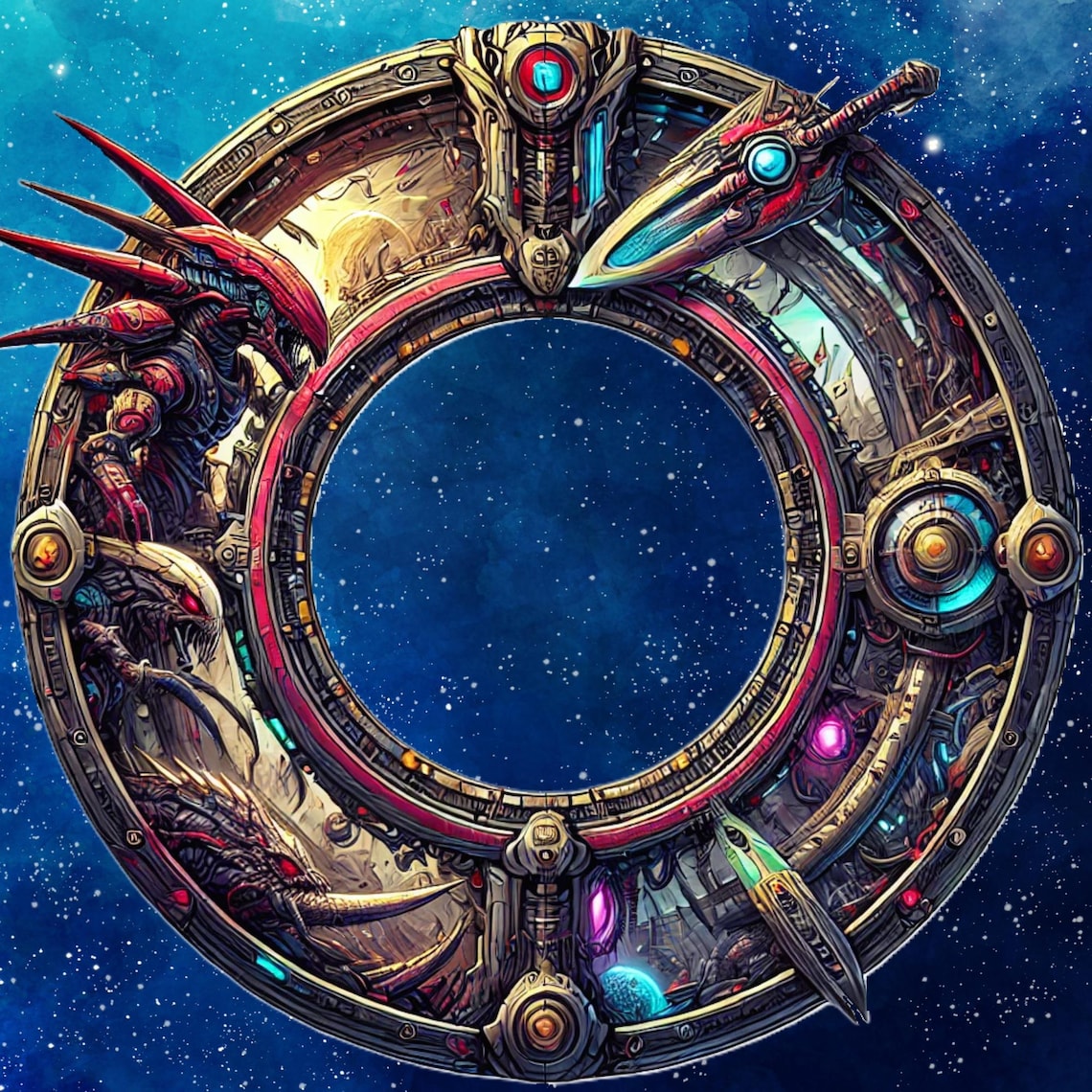 100 Sci-fi RPG Themed Token Borders for Virtual Tabletop Games - PNG ...