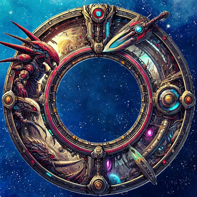 100 Sci-fi RPG Themed Token Borders for Virtual Tabletop Games - PNG ...