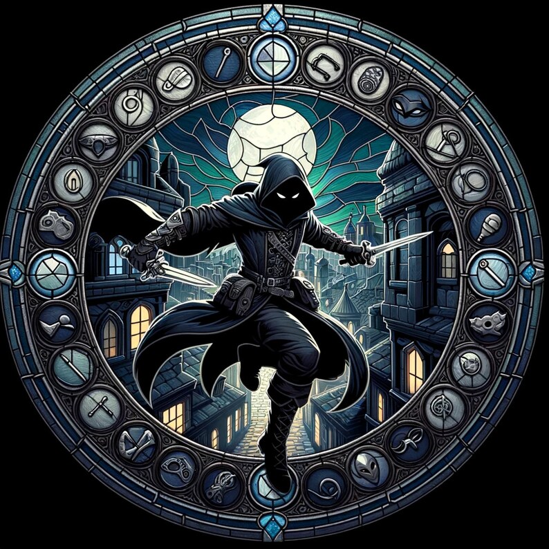Ultimate Dnd Character Picture Set - 100 Unique Stained Glass Art Style ...