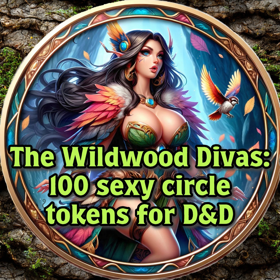 The Wildwood Divas- 100 Sexy Druid and Ranger Tokens for D&D - Fantasy Art Pngs, Dungeons and ...