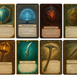100 Printable Dnd 5e Magic Item and Weapon Cards - Fantasy Loot Deck ...