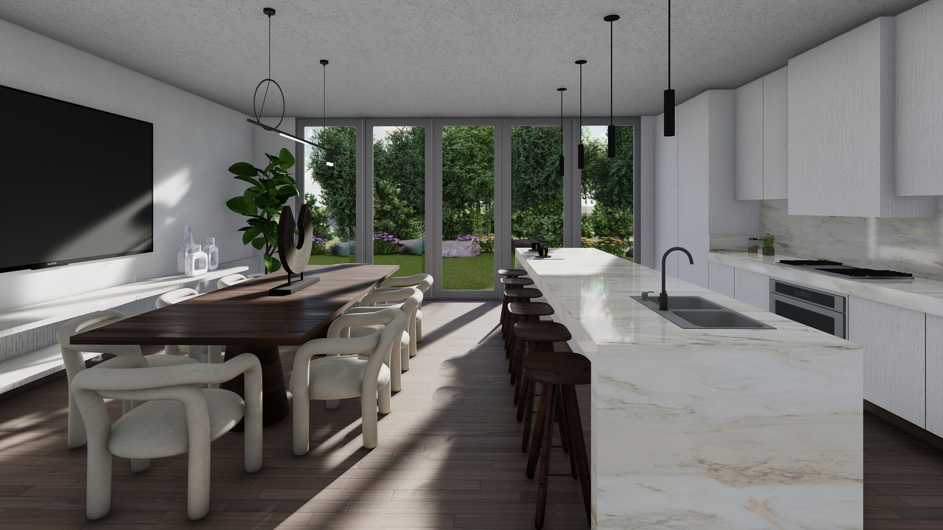 Kitchen Interior Design & Render Realistic 3D Kitchen Render 3D ...