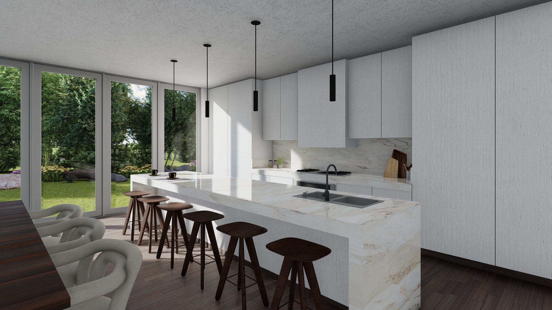 Kitchen Interior Design & Render Realistic 3D Kitchen Render 3D ...