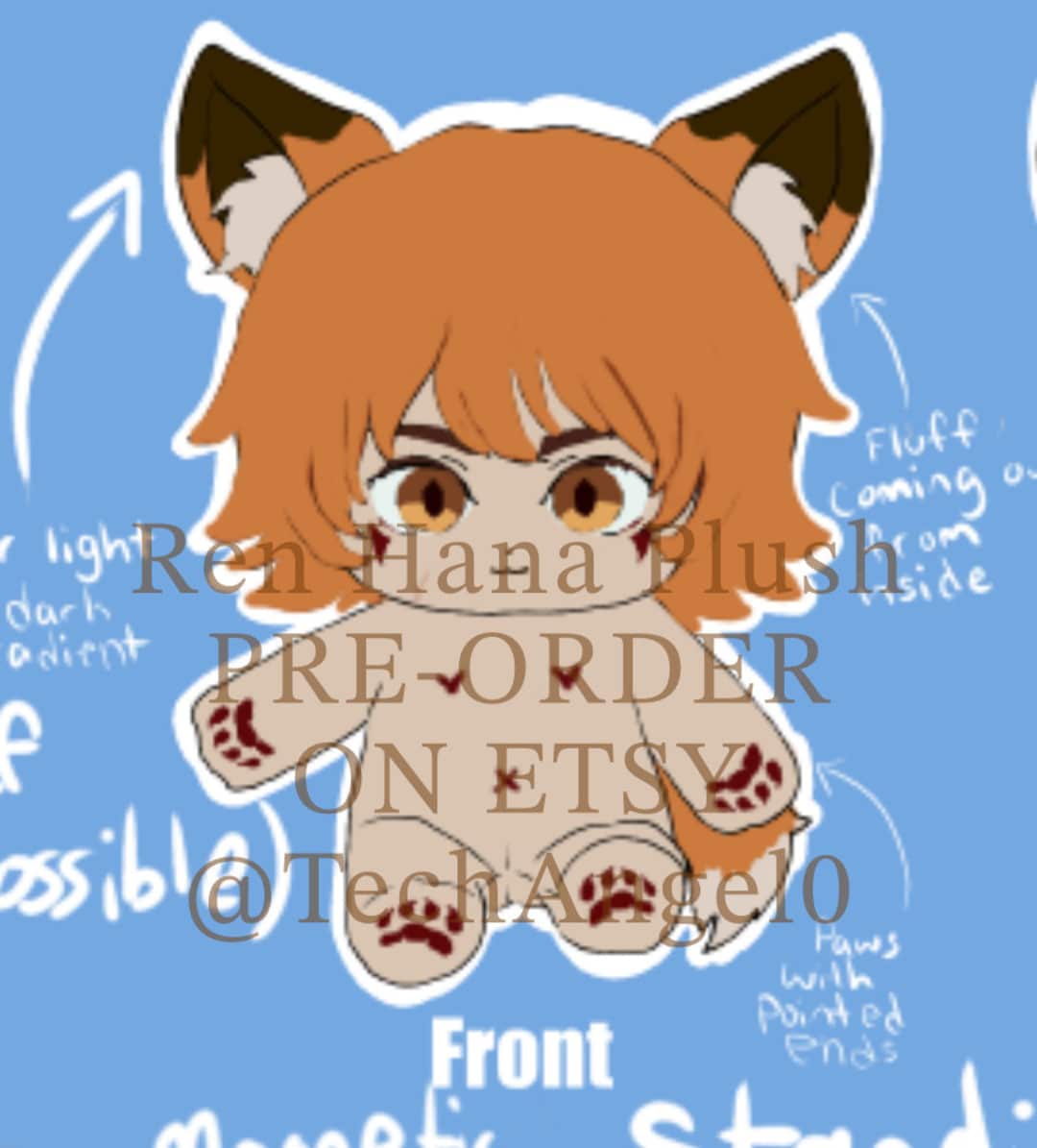 PRE-ORDERS CLOSED Btd Ren Hana Cotton Doll - Etsy