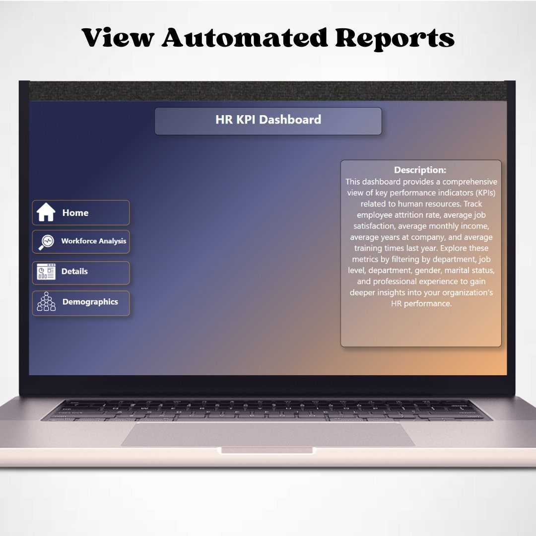 Power BI Dashboard Templates HR Monitoring Automation & Data ...