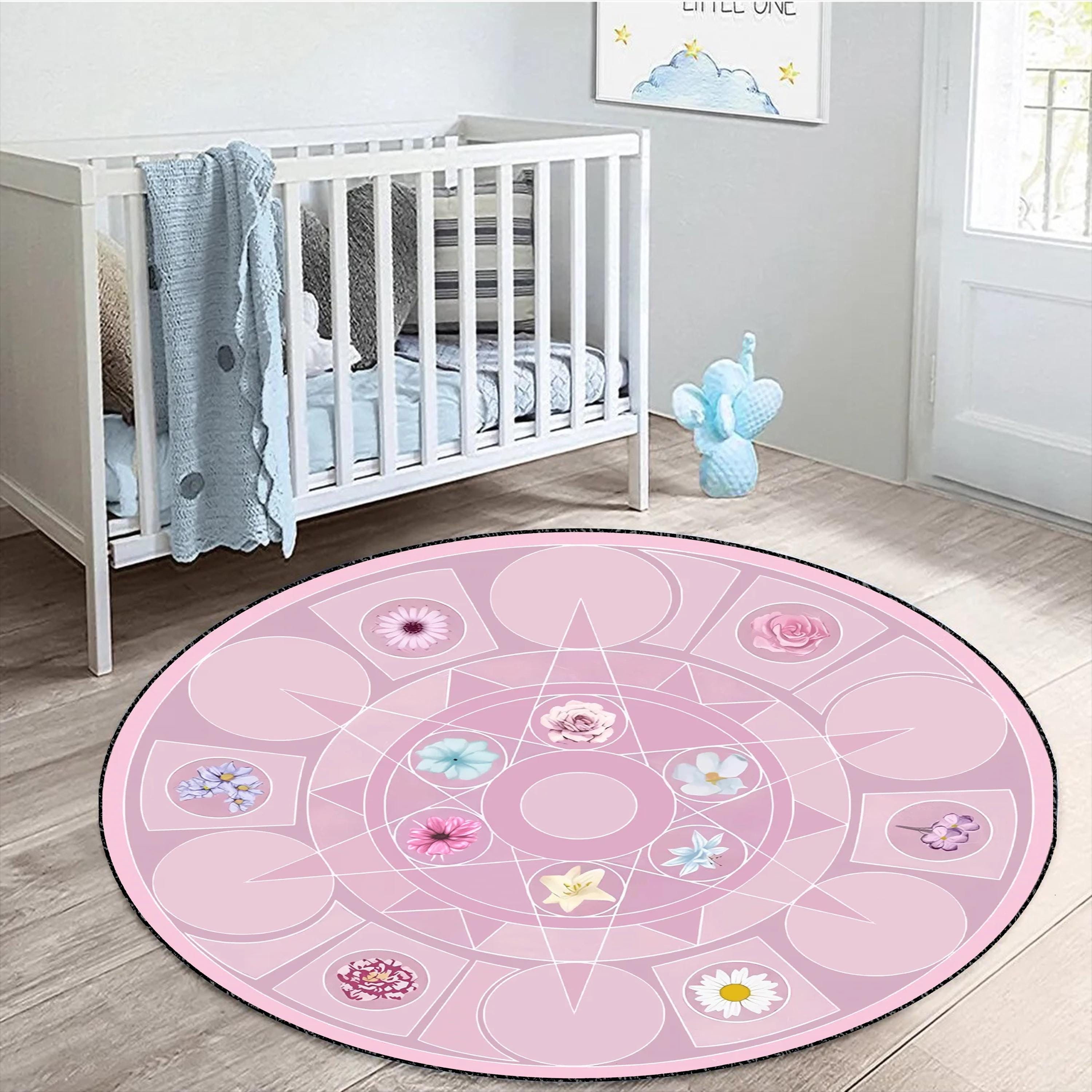 Princess Rug, Style Round Rugs, Kid Room Rug, Baby Pink Princes, Custom ...