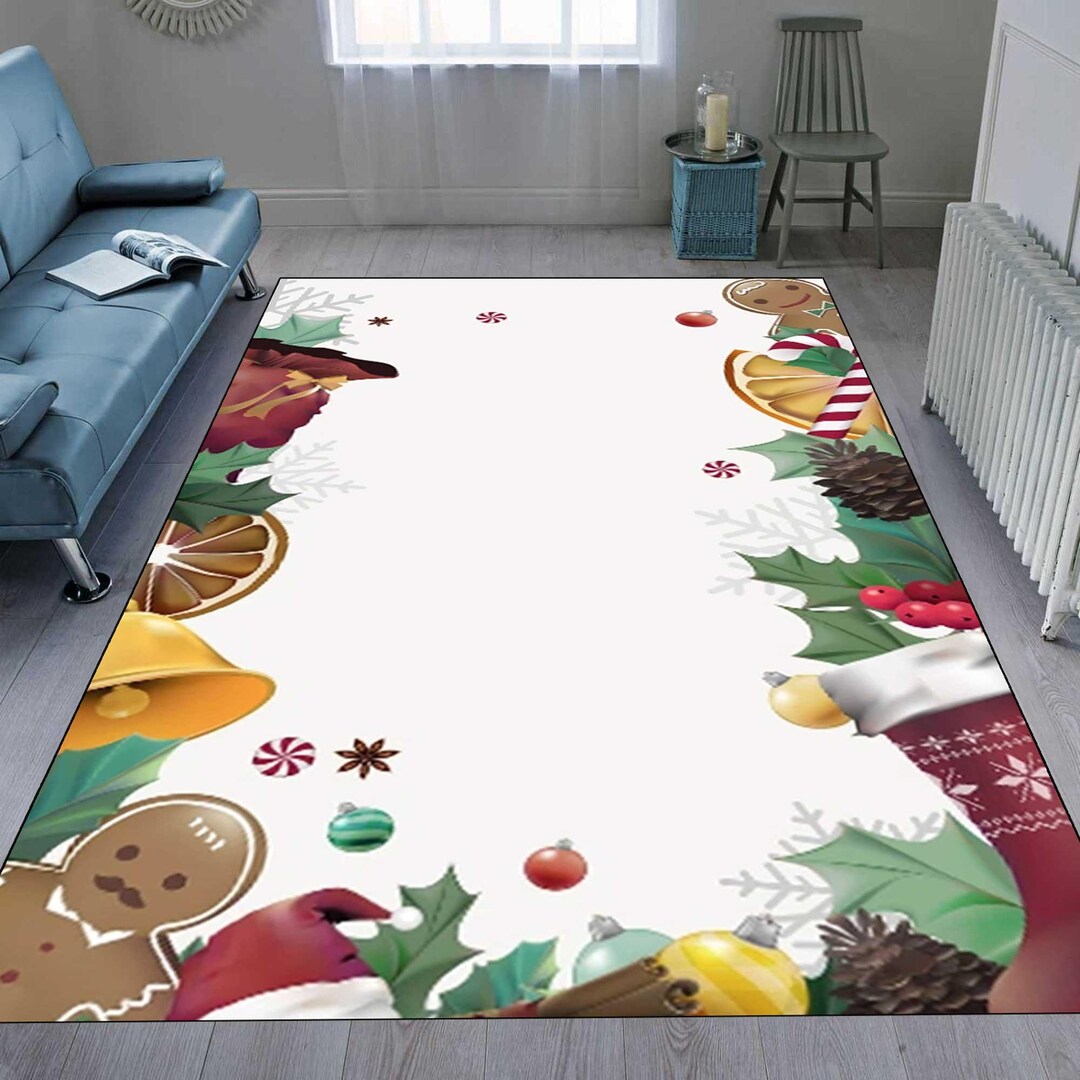 Gingerbread Man Pattern, Christmas Day Style Rugs, Custom Decor Rug ...