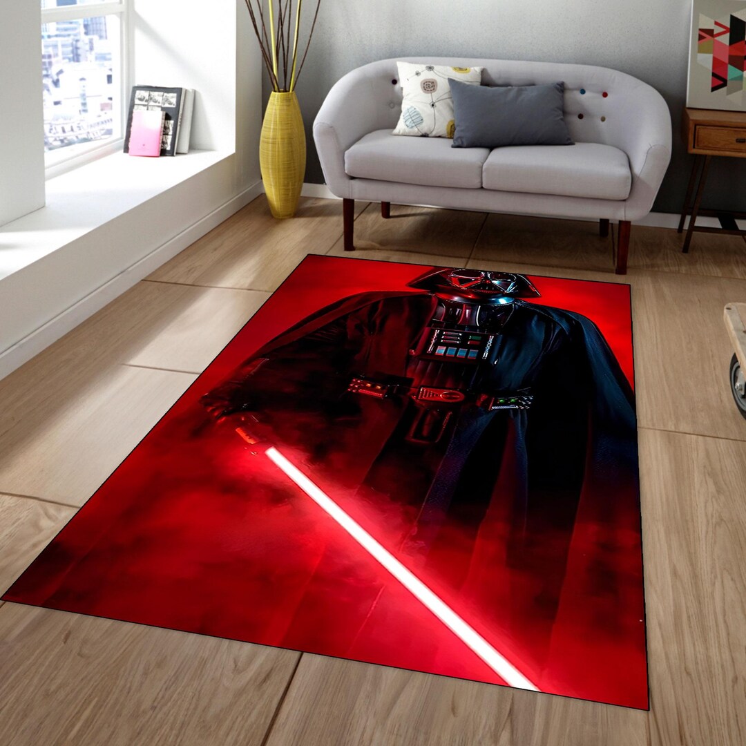 Star Wars Darth Vader Rug, Star Wars Rug, Custom Decor Rug, Movie ...