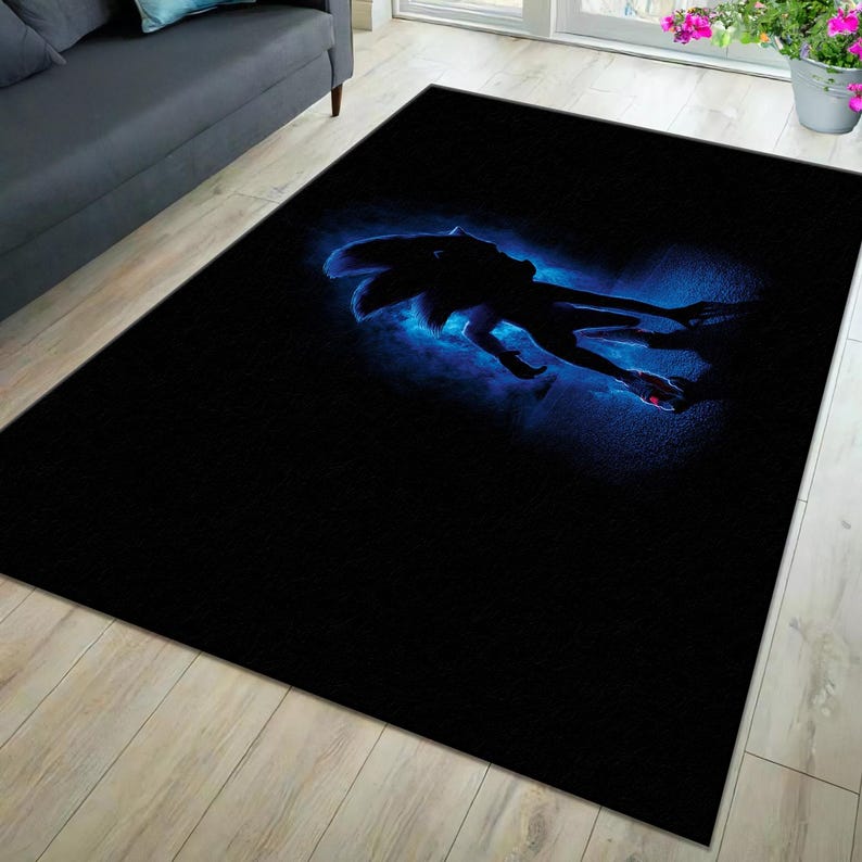 Super Sonic Rug: Kids Gaming Room Decor, Cartoon Floor Mat - Etsy Australia