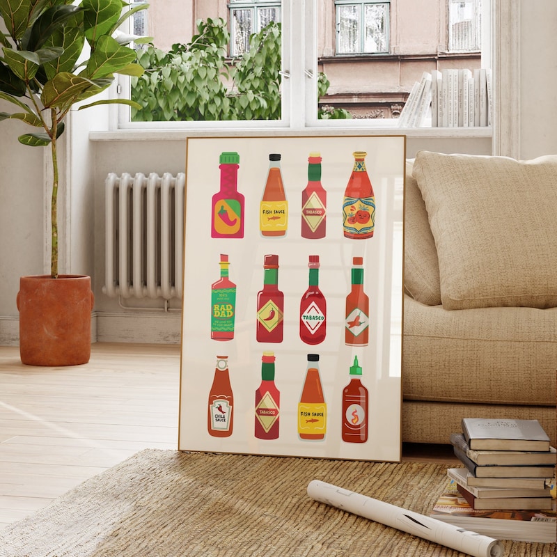 Hot Sauce Print - Etsy