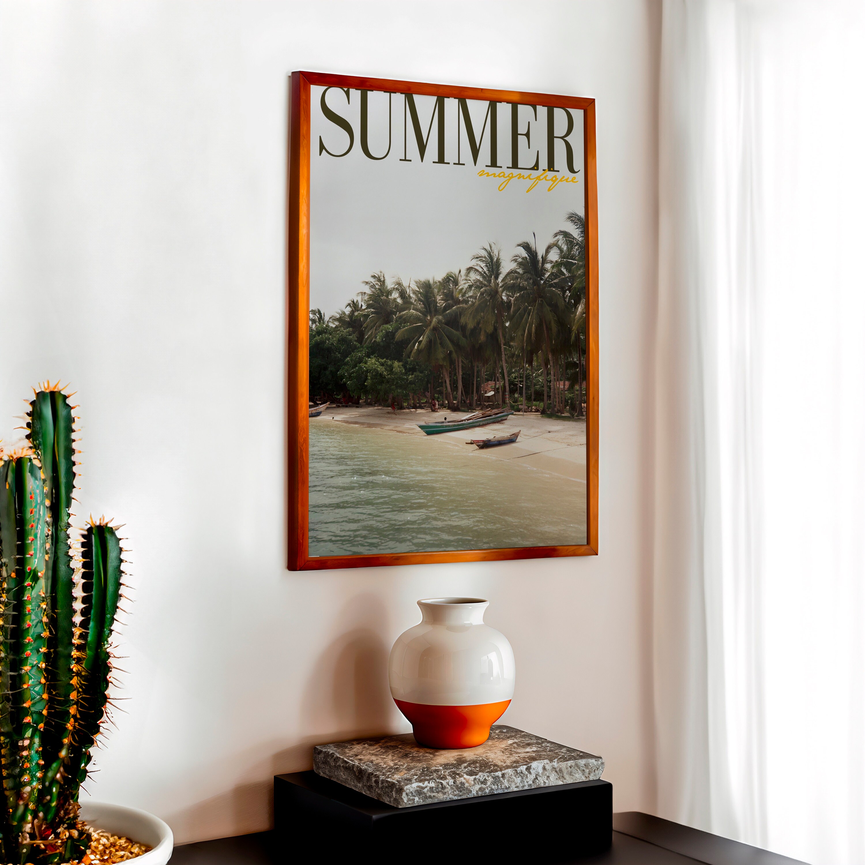 Verano Poster, 70s Wall Print, Summer Wall Art, Beach Poster, Summer ...