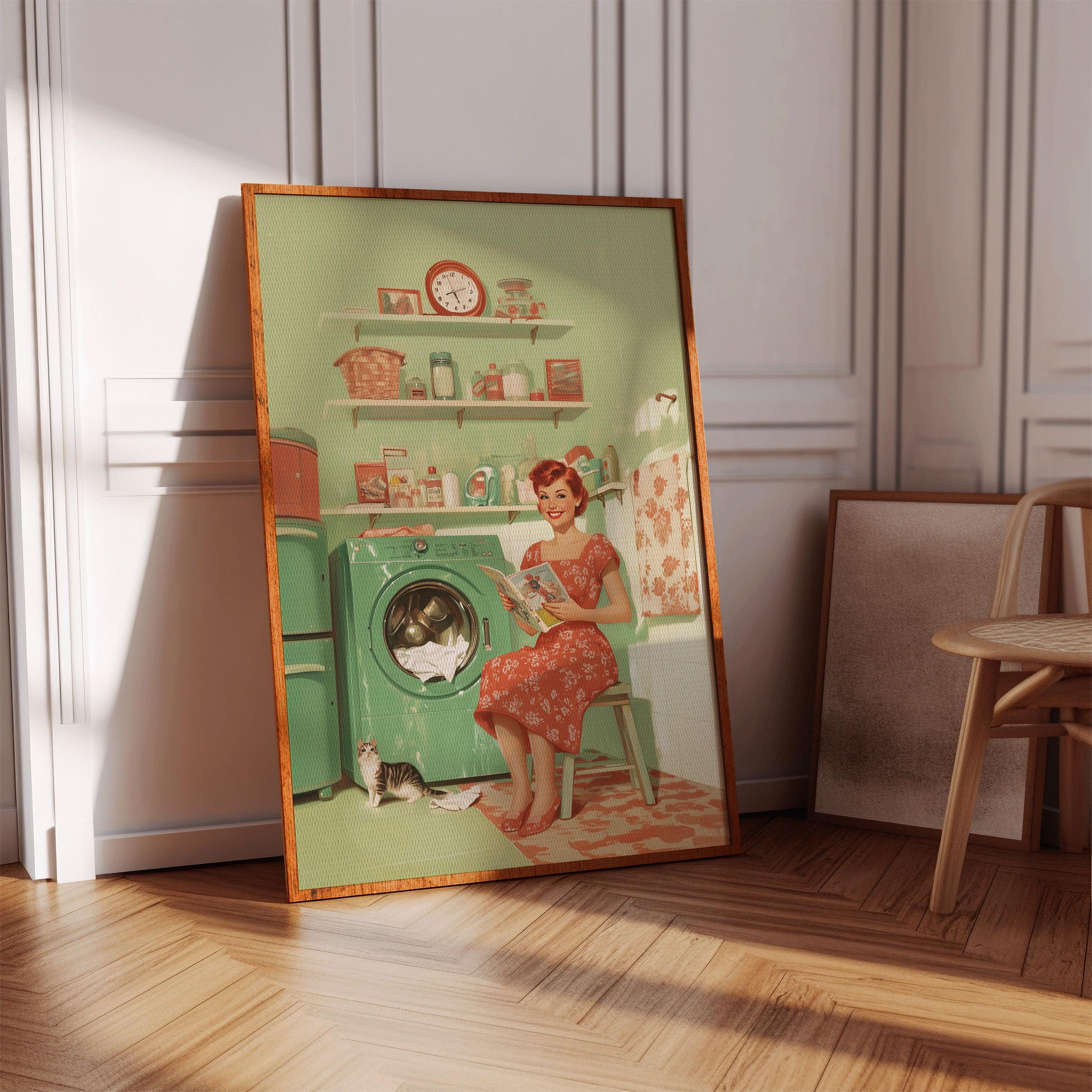 Funny Laundry Poster Print Laundry Room Decor Vintage Cute Quote Print ...