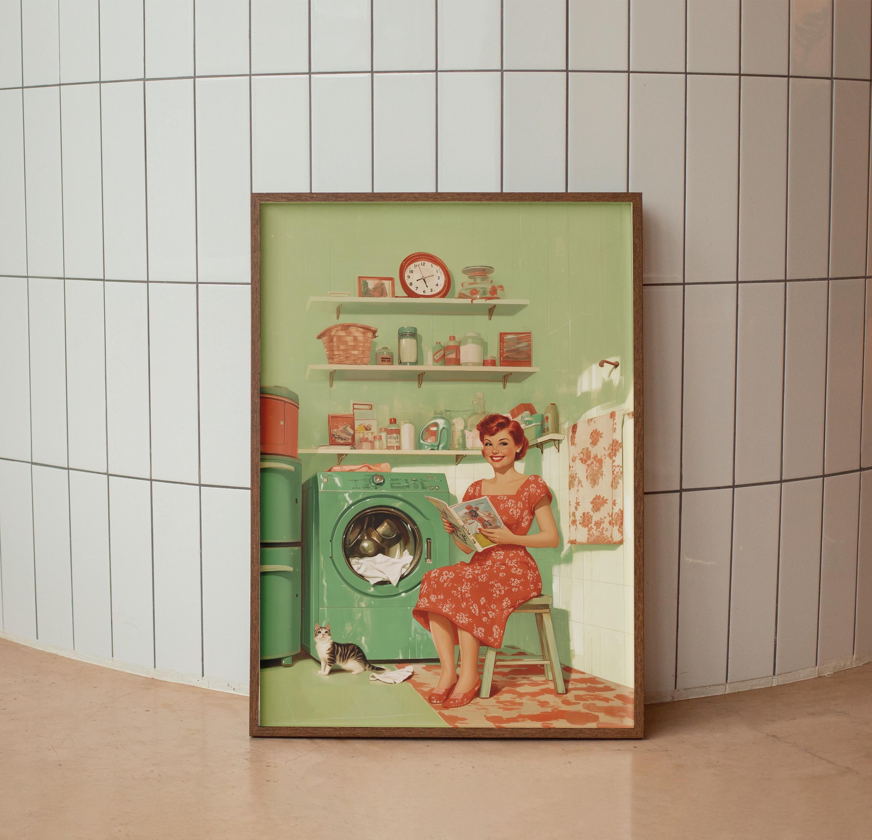 Funny Laundry Poster Print Laundry Room Decor Vintage Cute Quote Print ...