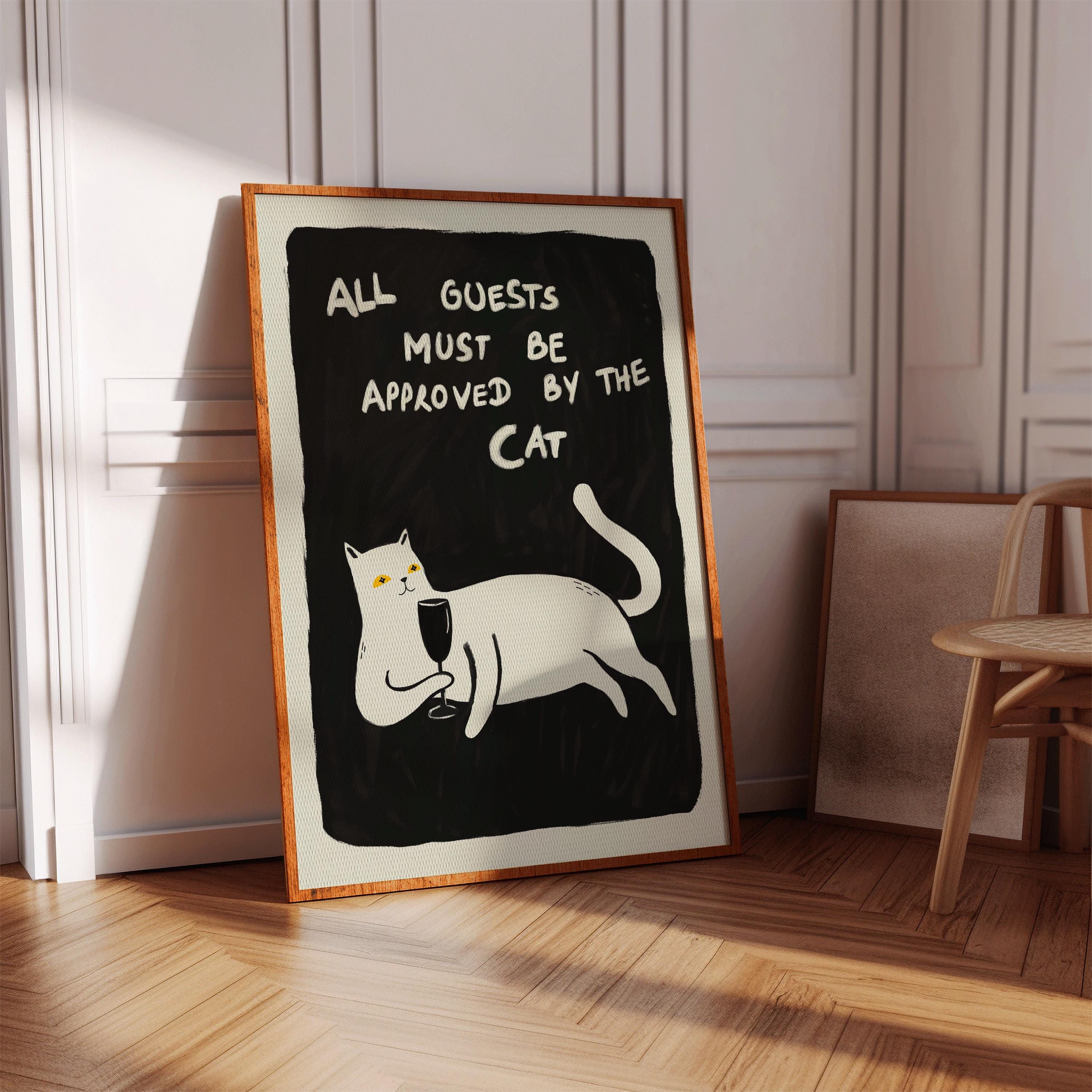 Cat Wall Art Print, Funny Cat Printable Poster, Cute Kitten Poster, Cat ...