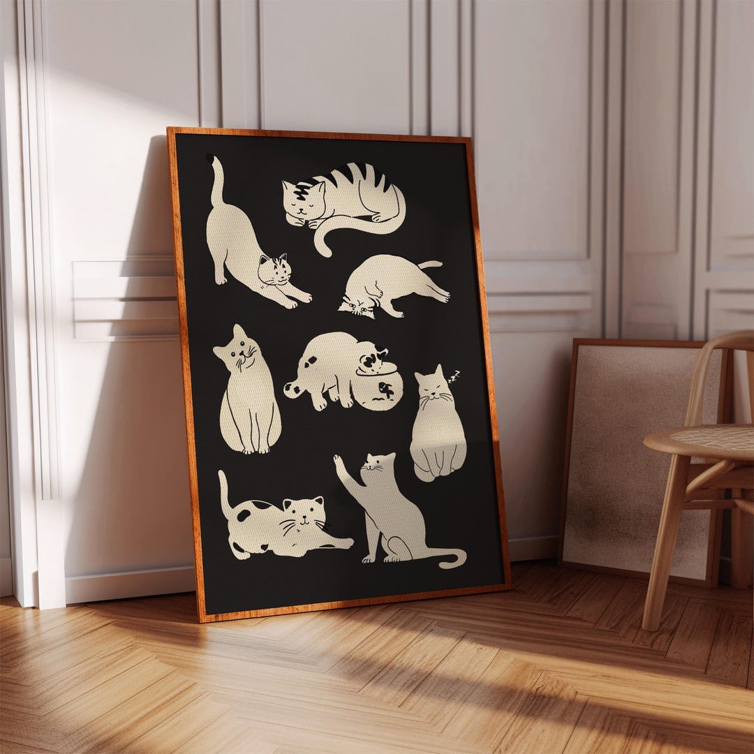 Cat Wall Art Print, Funny Cat Printable Poster, Cute Kitten Poster, Cat ...