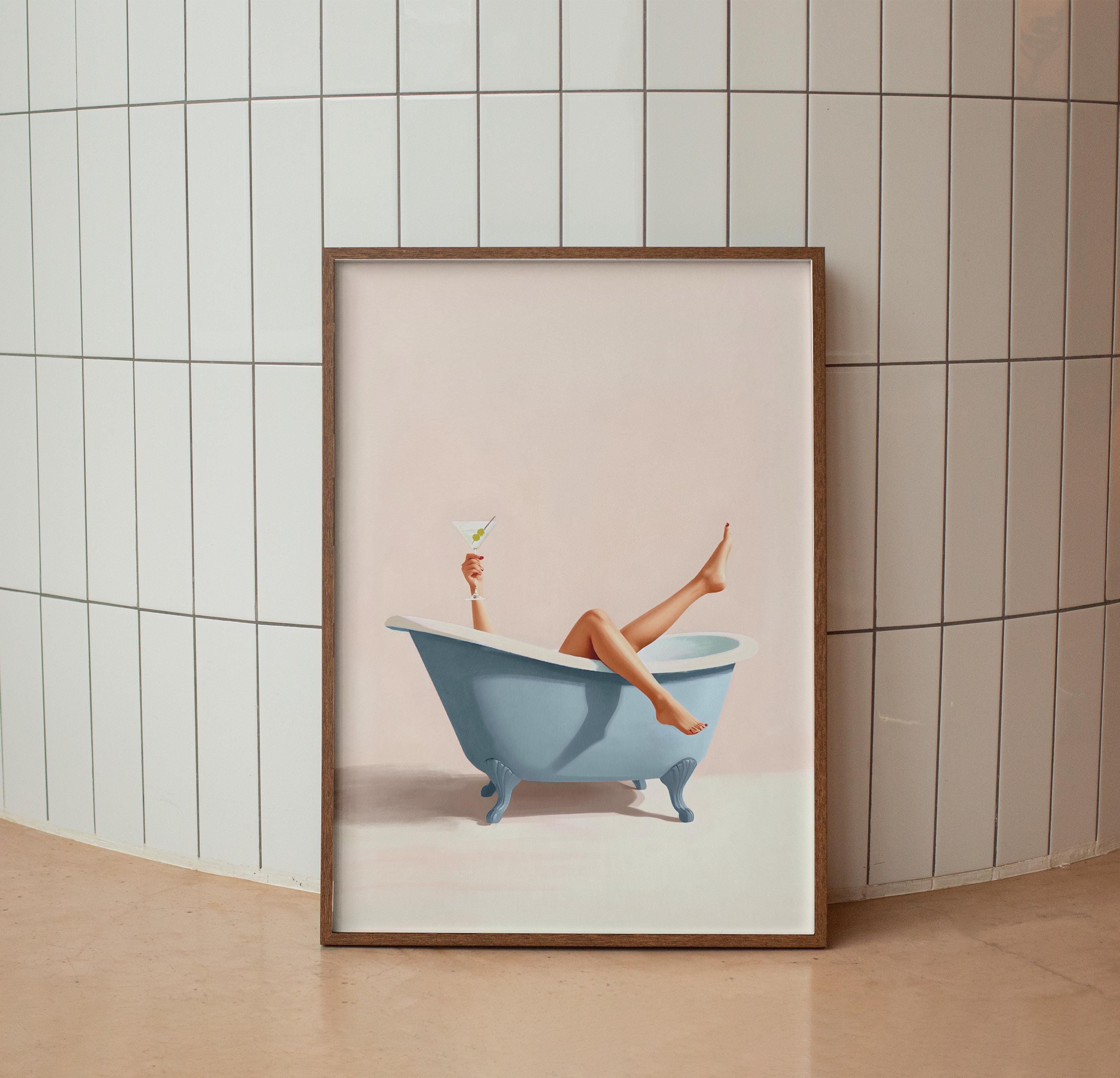 Cute Bathroom Wall Art Funny Bathroom Wall Art Print Trendy Minimalist ...