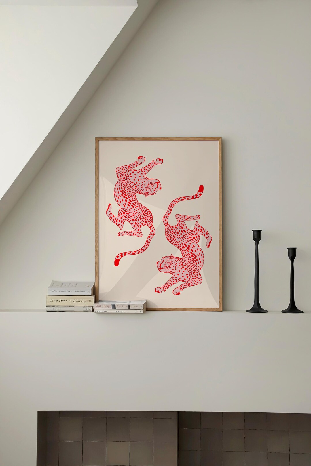 Red Cheetah Print, Trendy Y2K Dorm Decor (digital Print) - Etsy