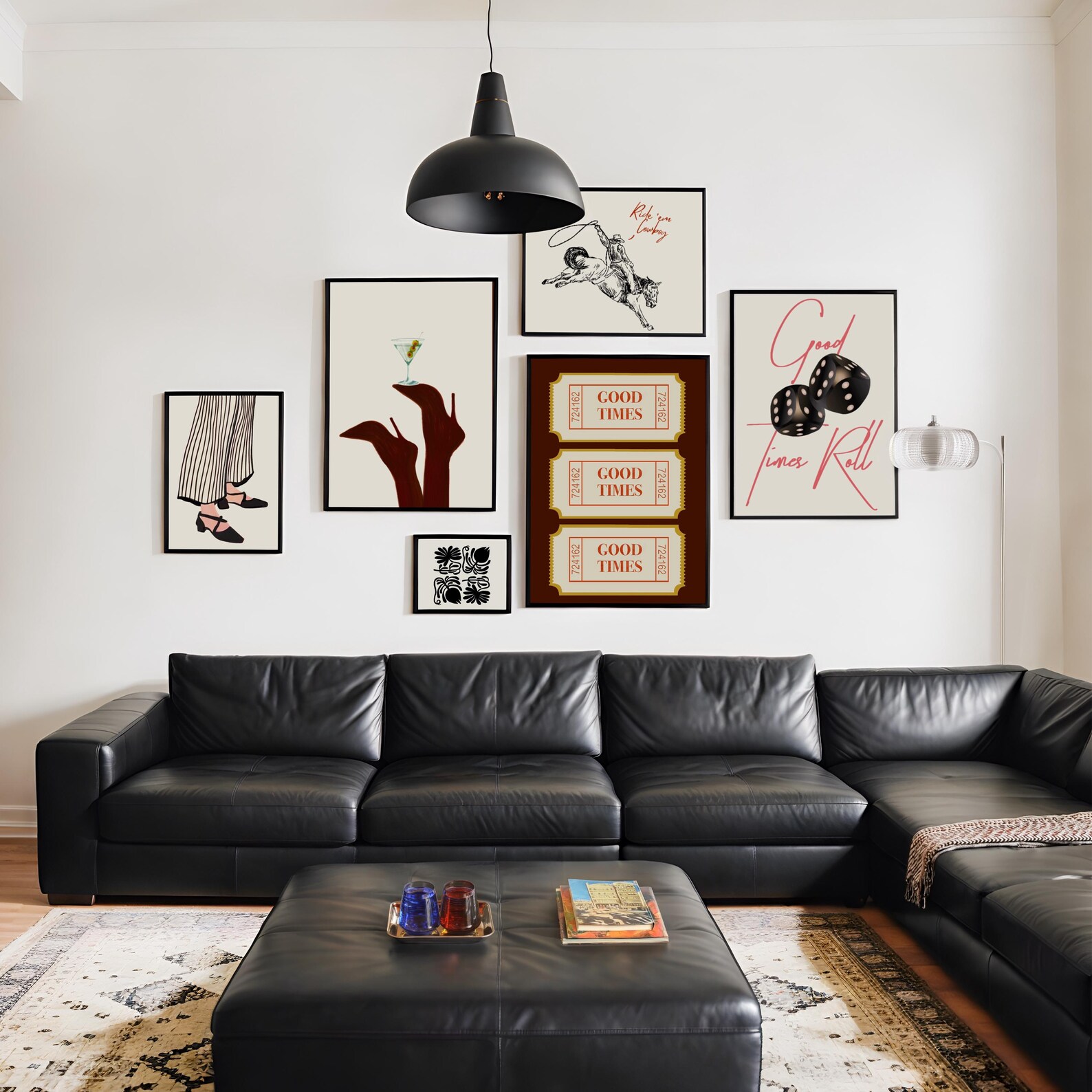 Retro Gallery Wall Art Set, Mid-century Modern Prints (digital Download ...
