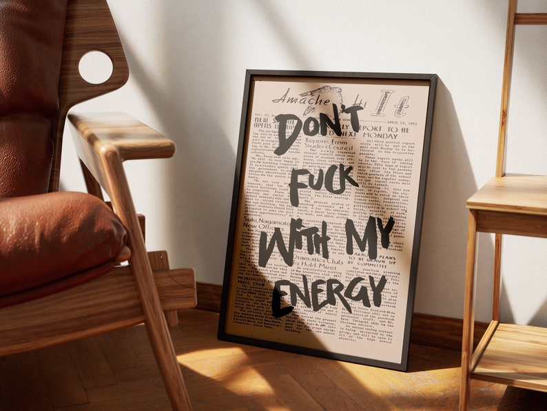 Psychedelic Newspaper Art Print: 70s Retro Dorm Decor (digital Print ...