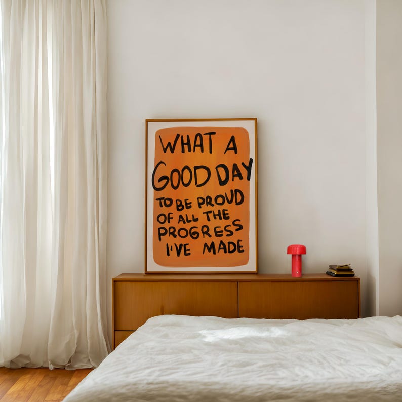 70s Typography Print: Trendy Quote Poster, Retro Wall Art (digital ...