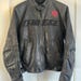 Vintage Dainese Cafe Racer Black Leather Motorcycle Jacket Mens Euro 48 ...