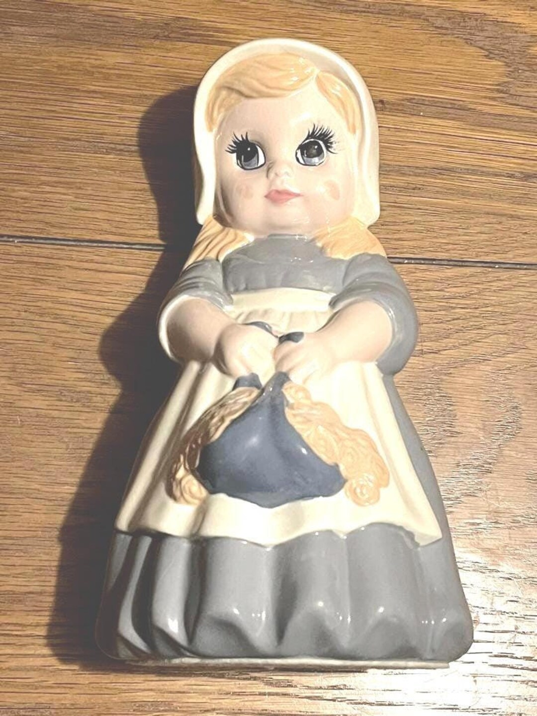 Vintage VTG 1950s Hand Painted Dona Mold Pilgrim Girl - Etsy
