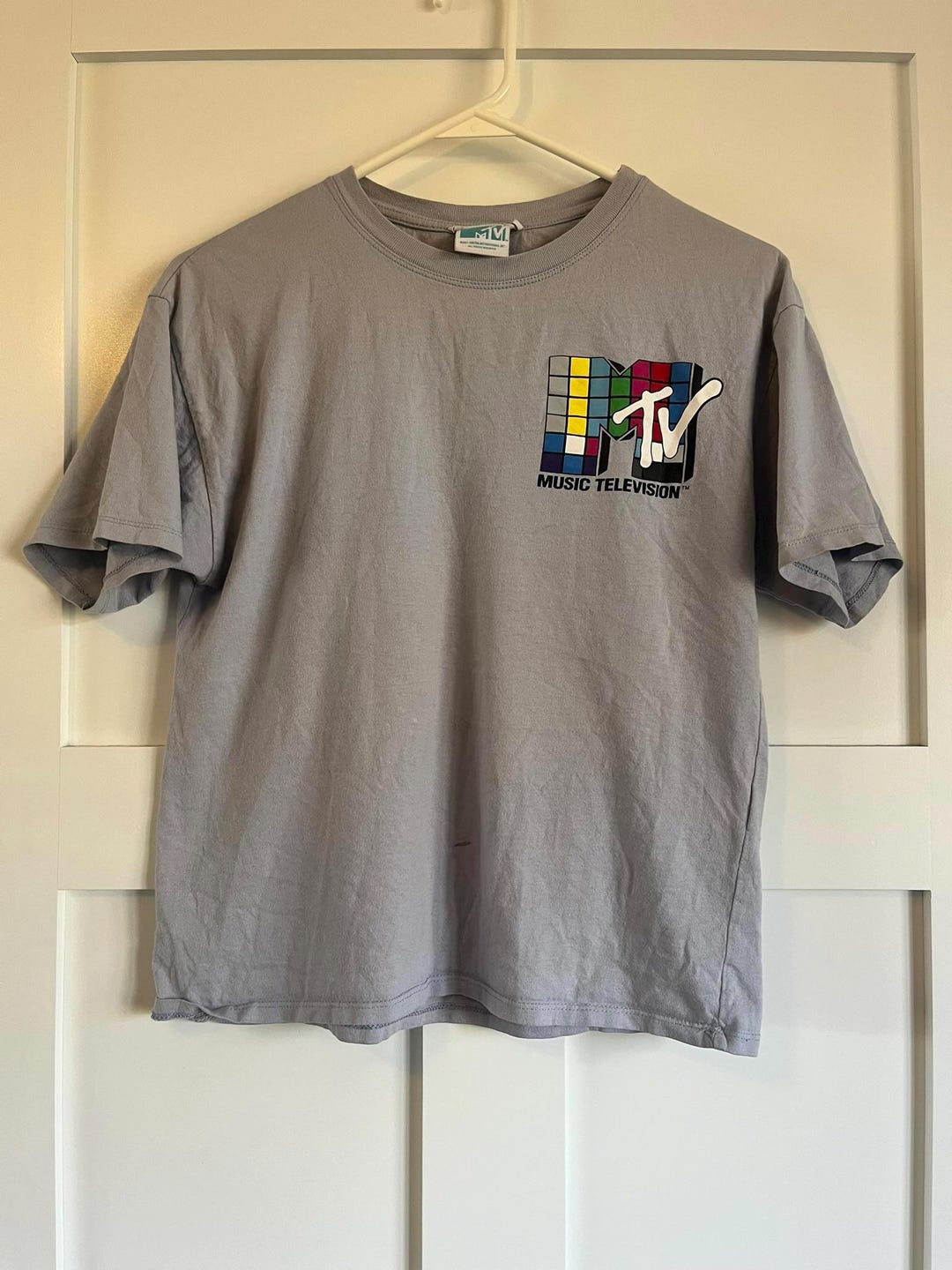 Vintage Retro Classic MTV Viacom Gray Size 10 T-shirt - Etsy
