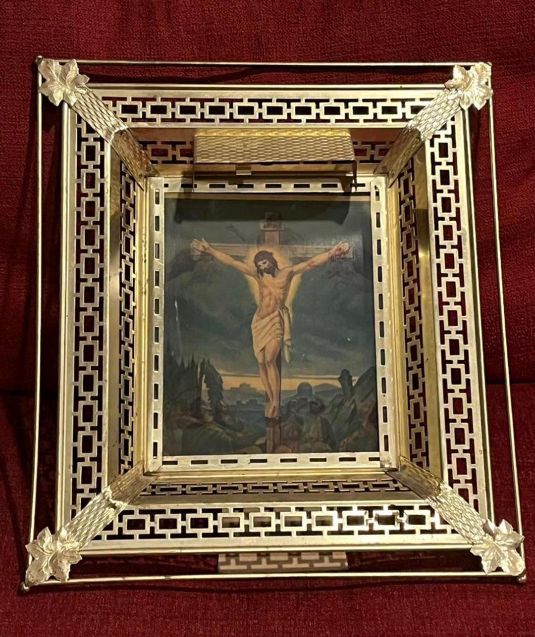 Vintage VTG JESUS Crucifixion Ascention Resurrection Holographic ...