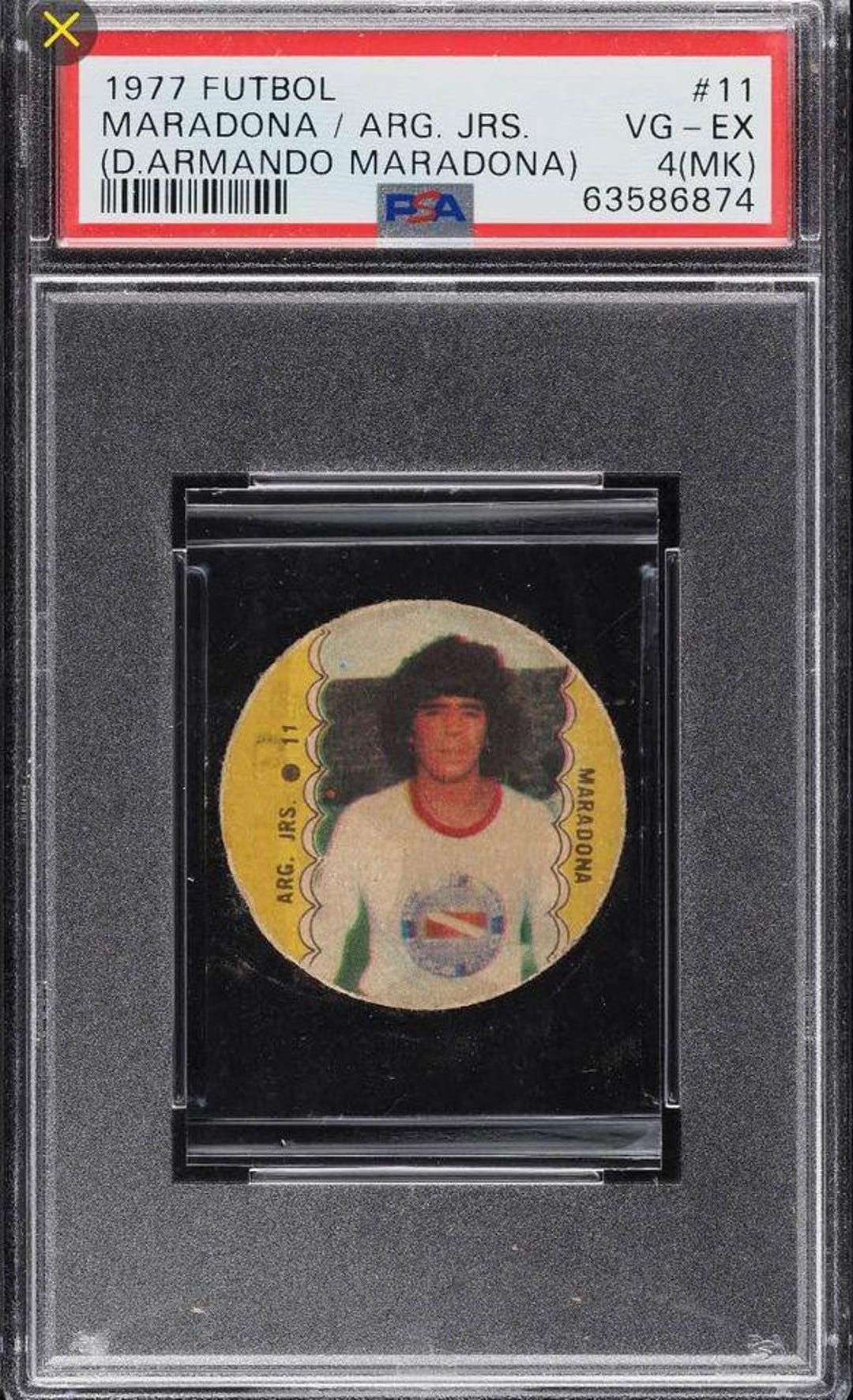 1977 DIEGO MARADONA Rookie Futbol Argentina Juniors PSA 4 - Etsy