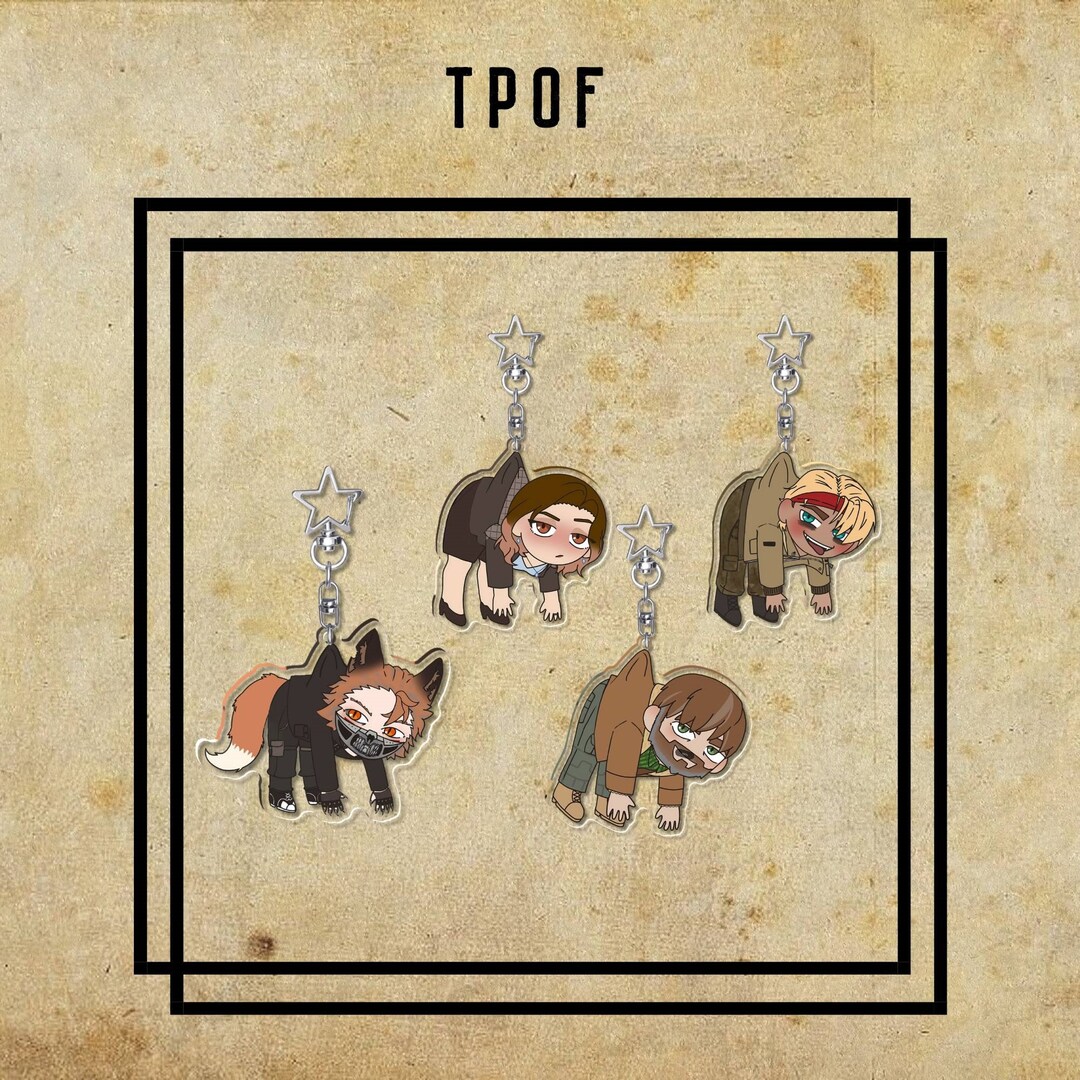 TPOF Fanart Acrylic Keychain Reminiscent Red - Etsy