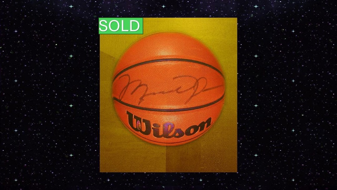 Michael Jordan Signed Basketball Autographed RETRO Rare - Etsy