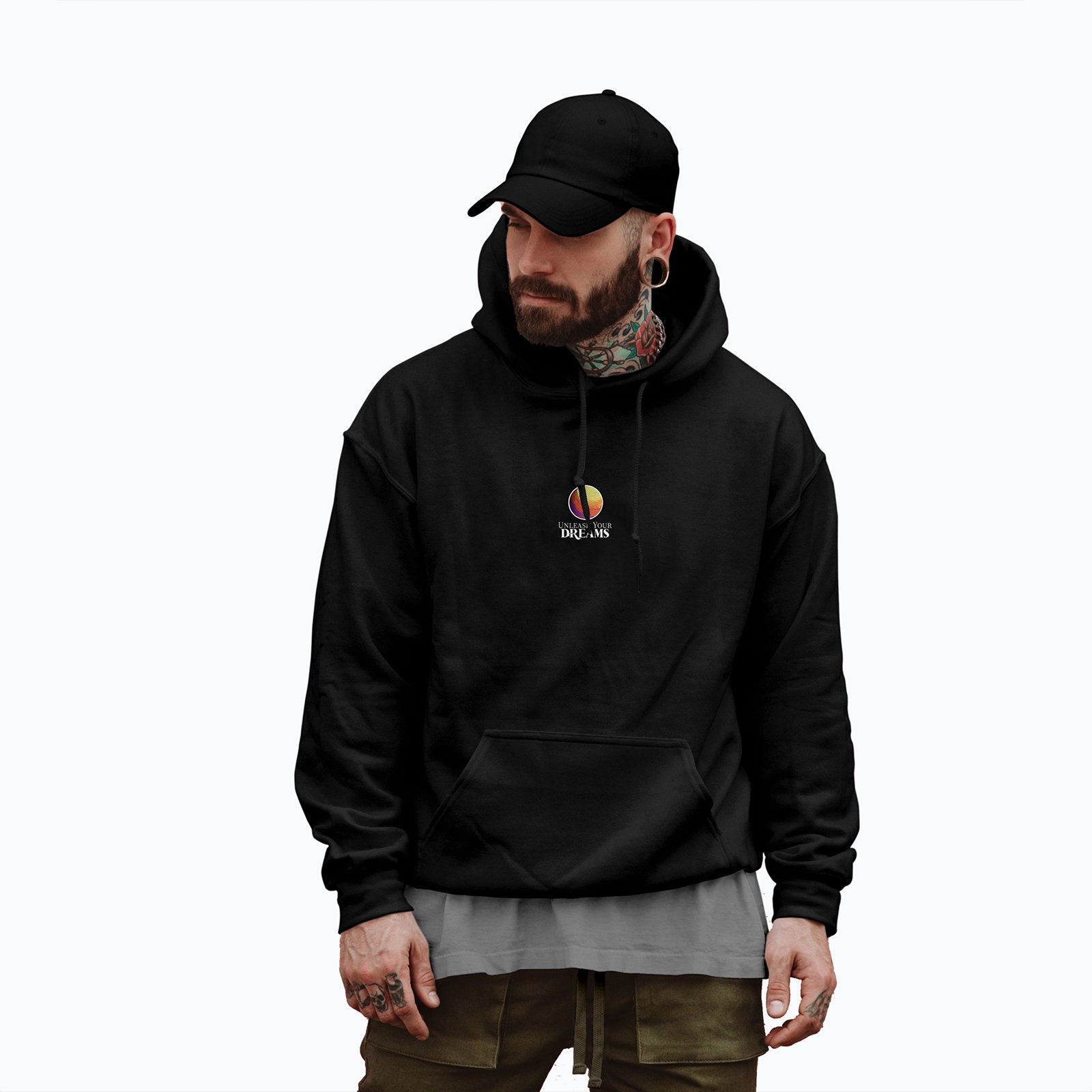 Urban Streetwear Hoodie | Unleash Your Dreams - Black - NEW VISIONS - Etsy