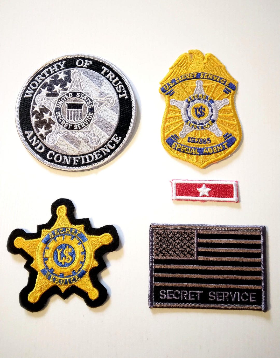 Secret Service Five Patch Set - Etsy
