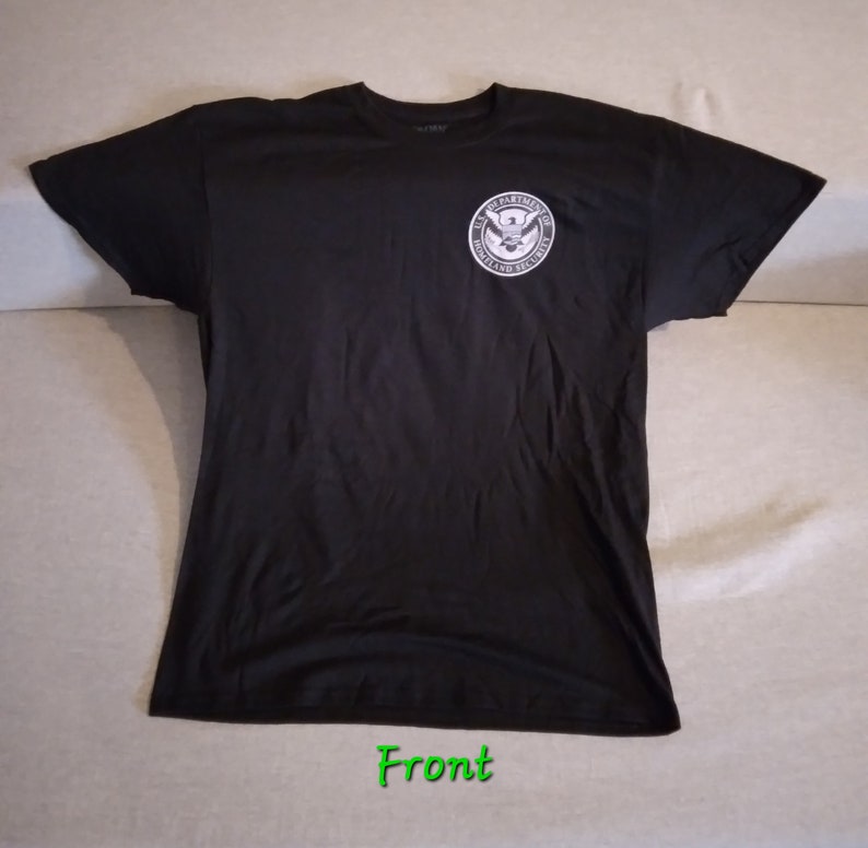 DHS T-shirt Black Subdue Gray Logo - Etsy