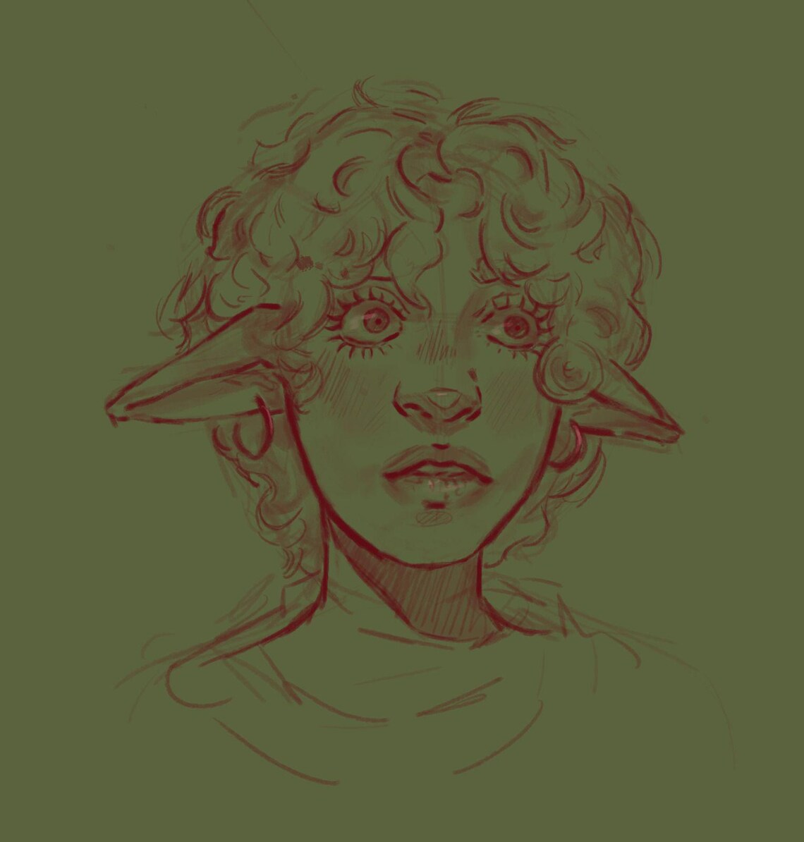 Custom D&D Half-body Character Commission | RPG OC Fantasy Art ...
